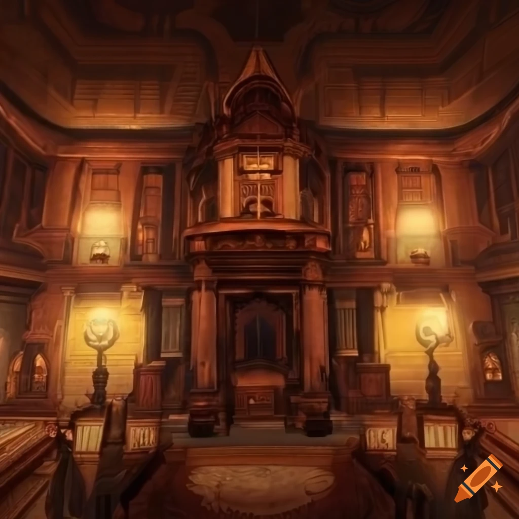Victorian-themed Museum Hall in Bioshock Infinite Columbia with pale ...