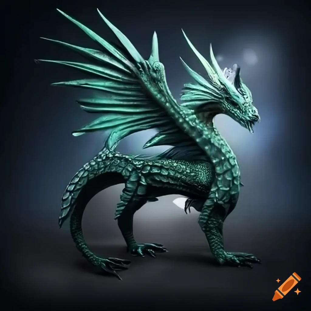 Serpentine dragon with two legs and no wings on Craiyon