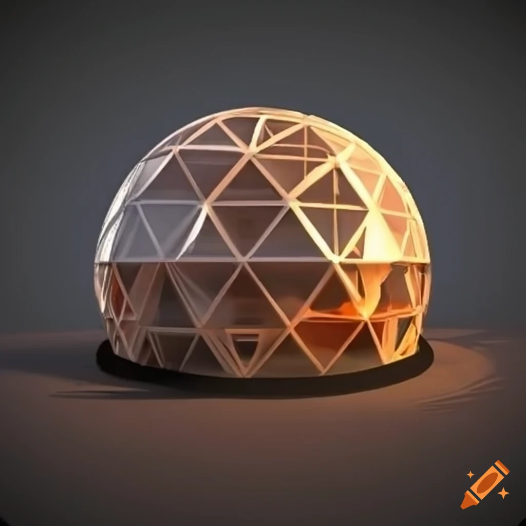 3d dome house on Craiyon