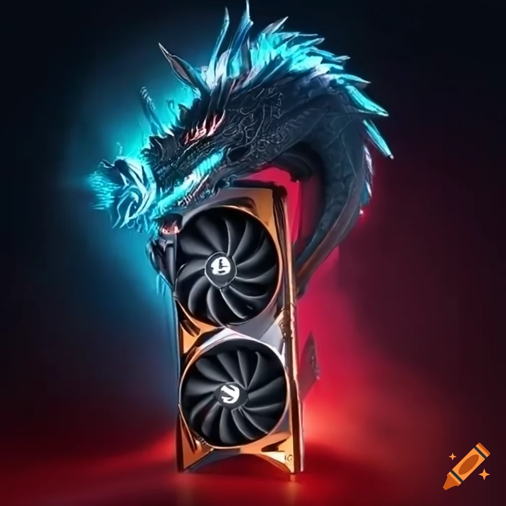 Msi graphics card with dragon design on Craiyon