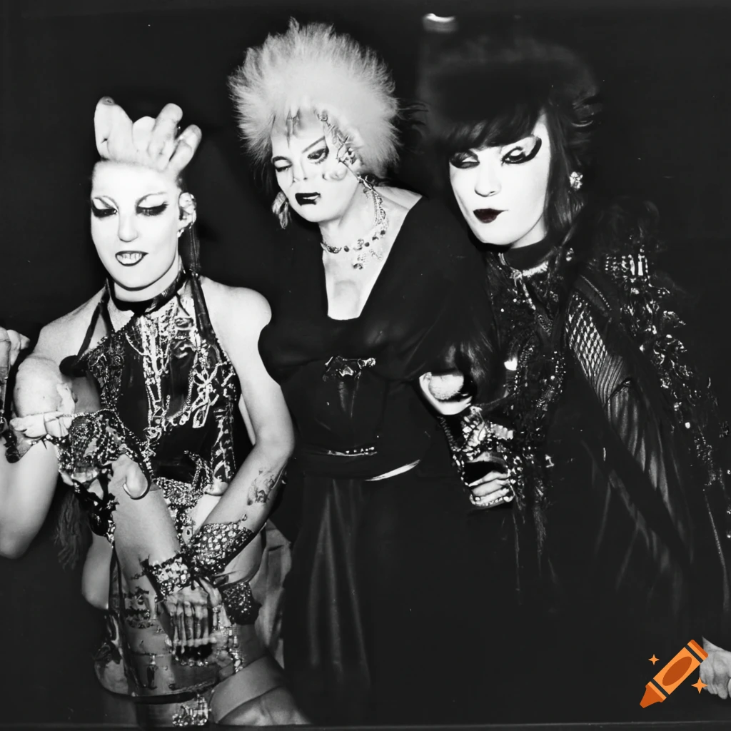 1980s goth club atmosphere on Craiyon