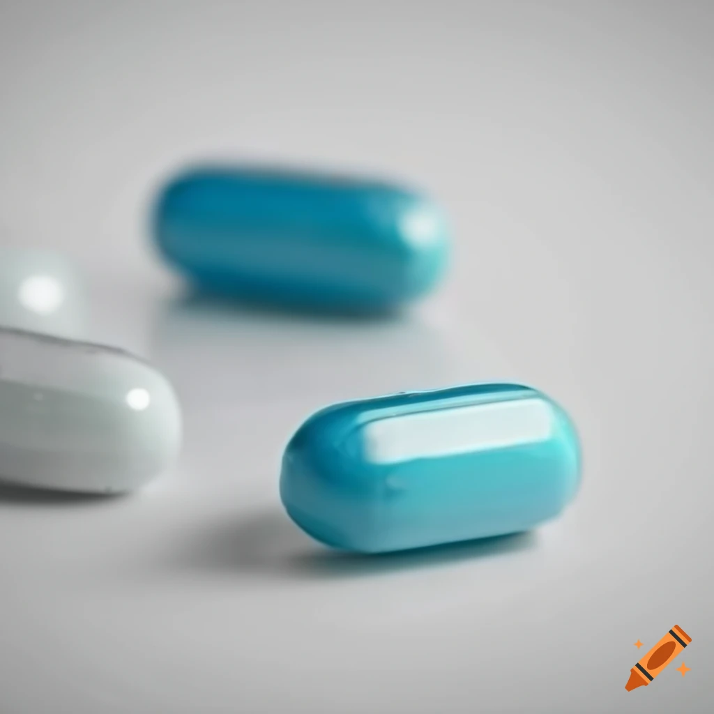 Pill with rx on white background on Craiyon