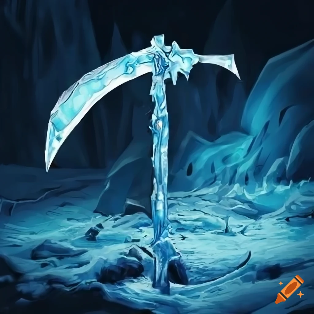 Ice scythe on Craiyon