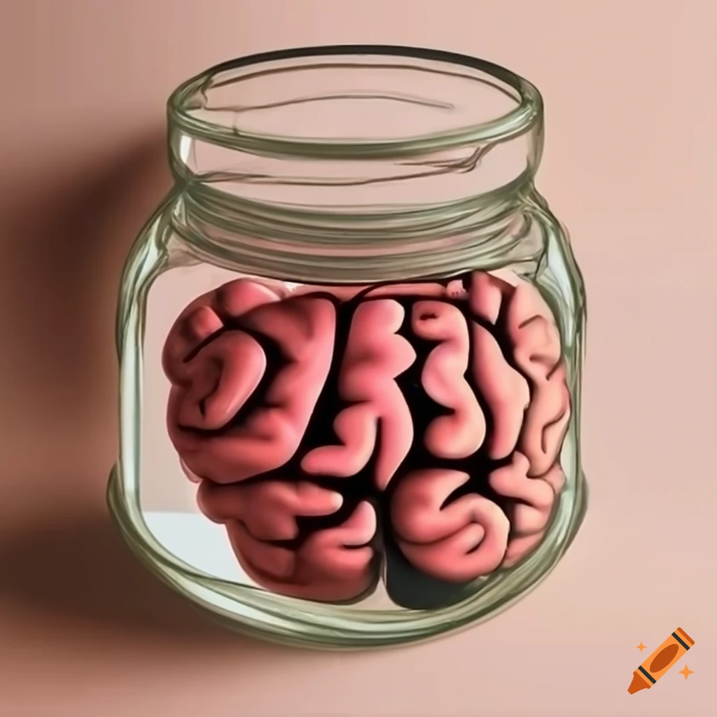 Brain in a jar on Craiyon