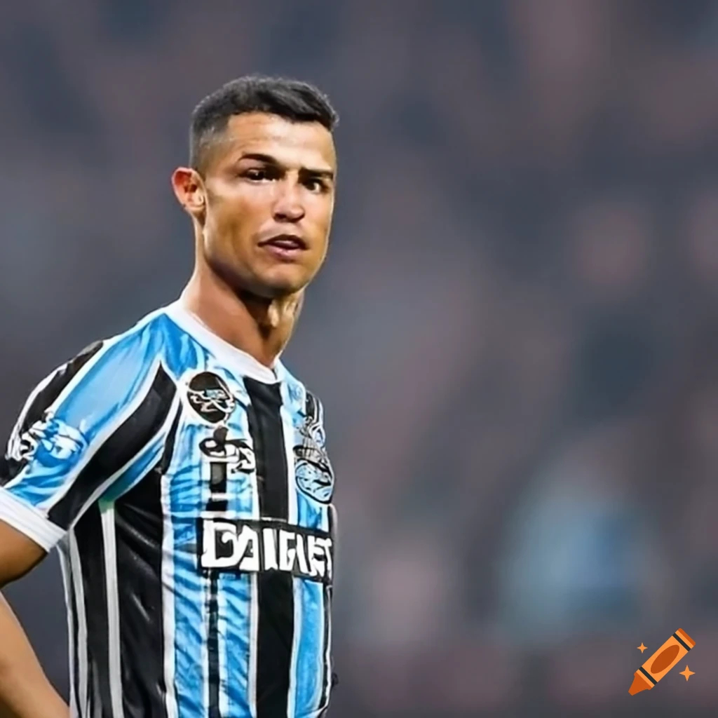 Creative illustration of cr7 with gremio on Craiyon