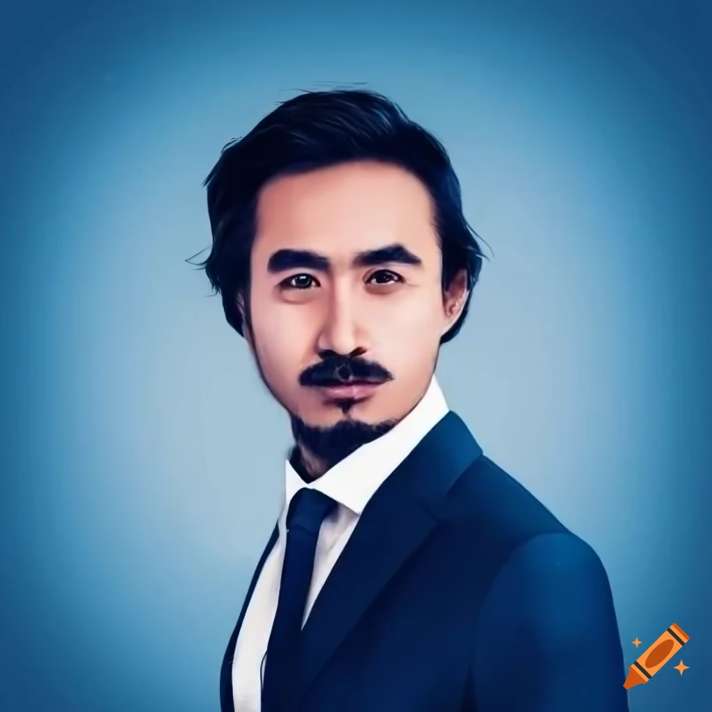 Professional italian asian man in a suit and tie on Craiyon