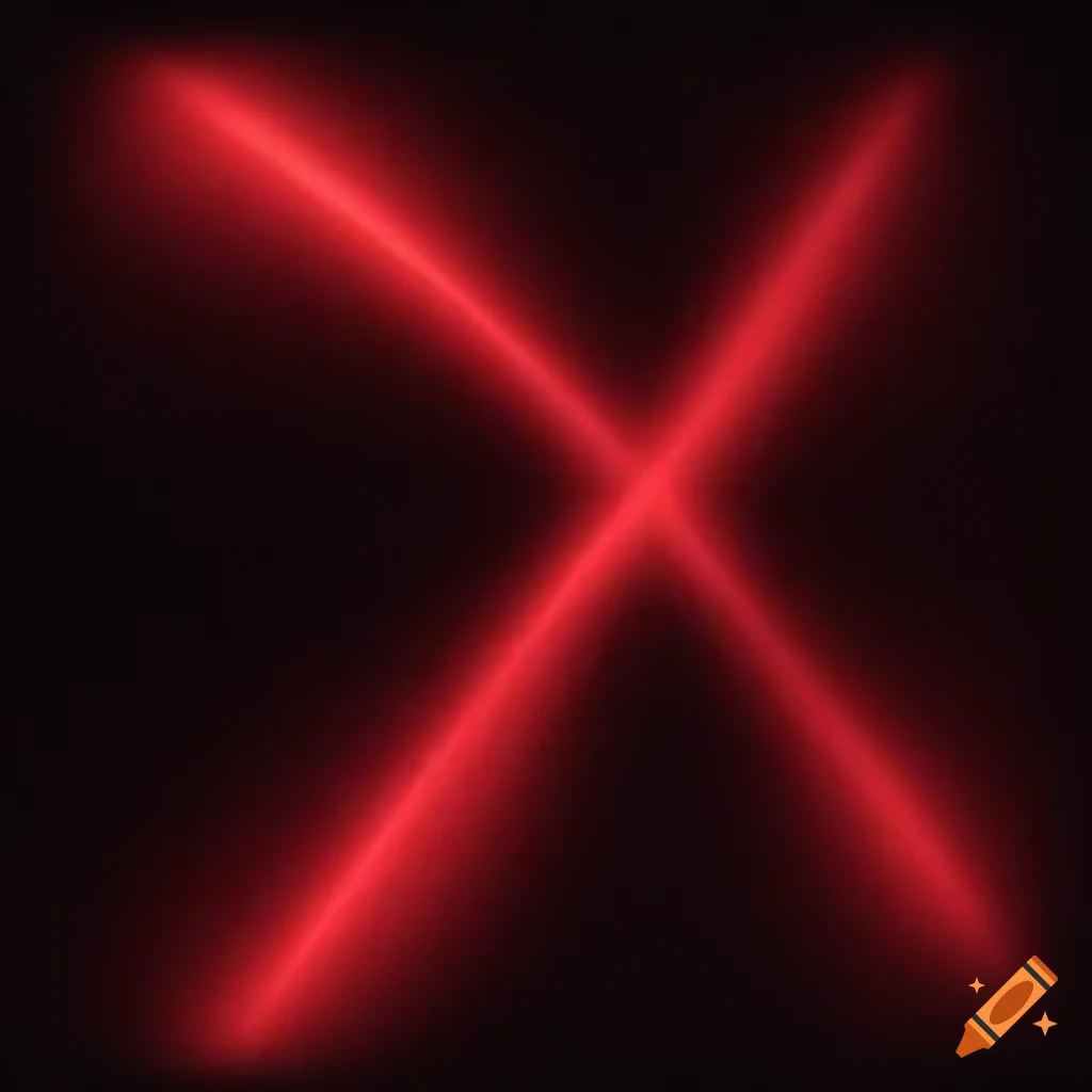 Red x on light background on Craiyon