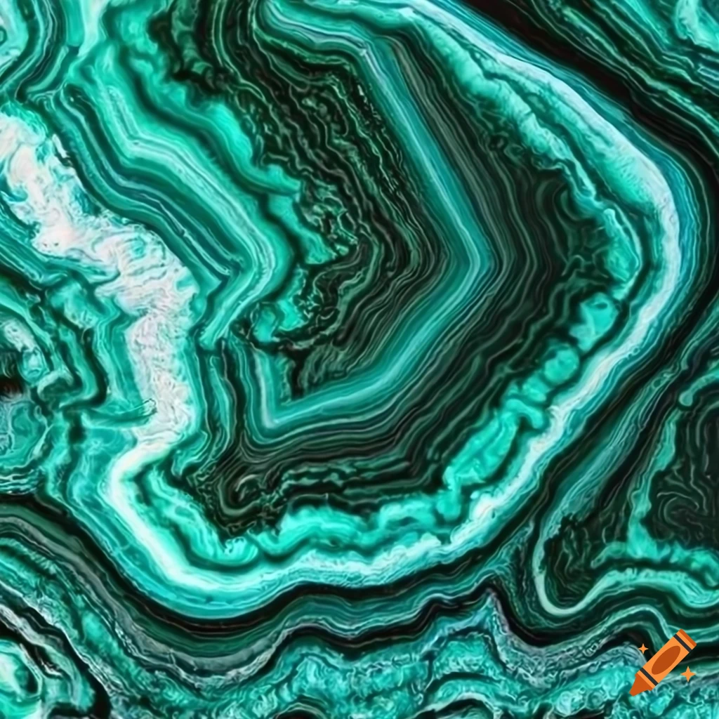 Malachite texture with white veins on Craiyon