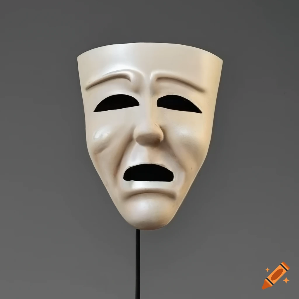 Theater mask with lovely and well-expressed features on Craiyon