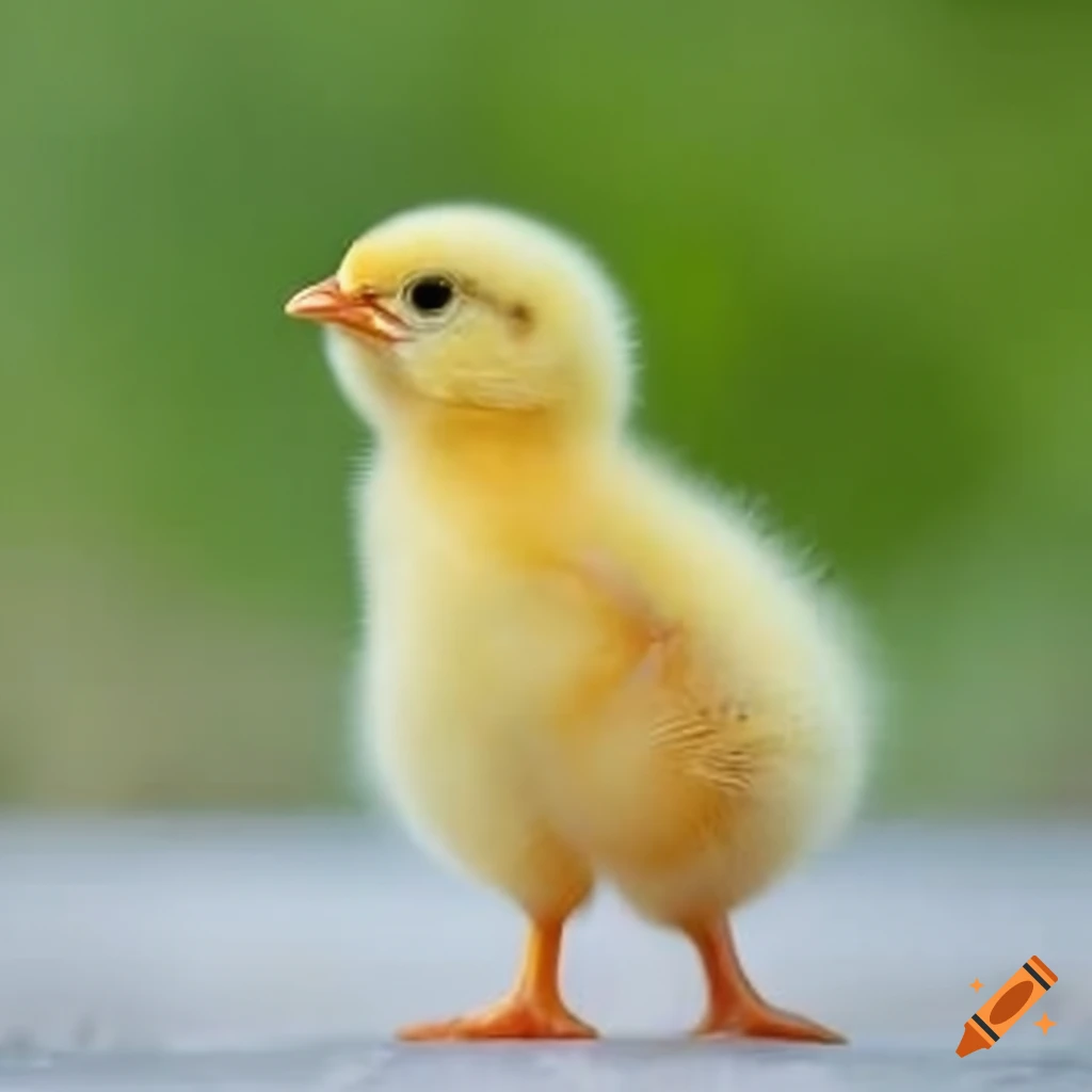 Nine baby chicks on Craiyon
