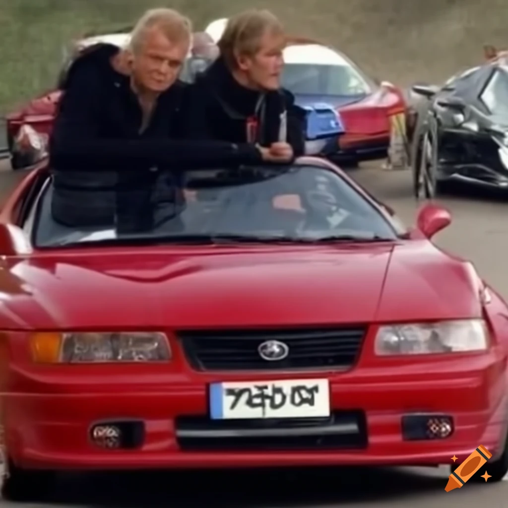 2000s top gear cars scene on Craiyon