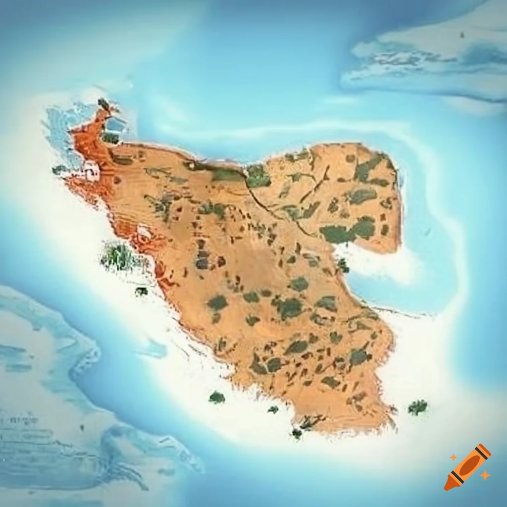 Medieval map of samos island, greece on Craiyon