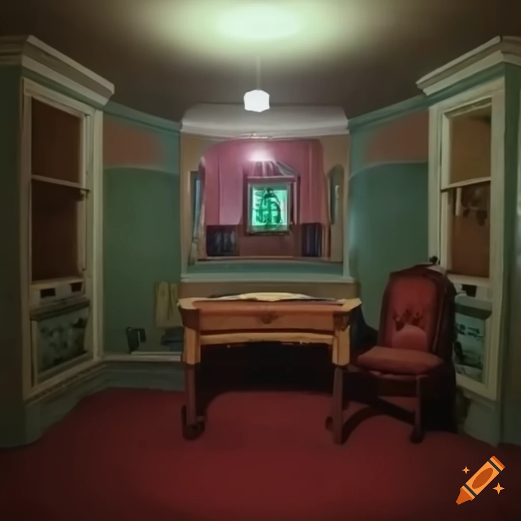 Liminal space inside a house with creepy and odd shaped room on Craiyon