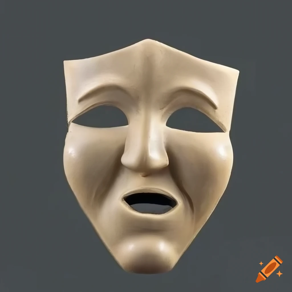 Theater mask with lovely and well-expressed features on Craiyon
