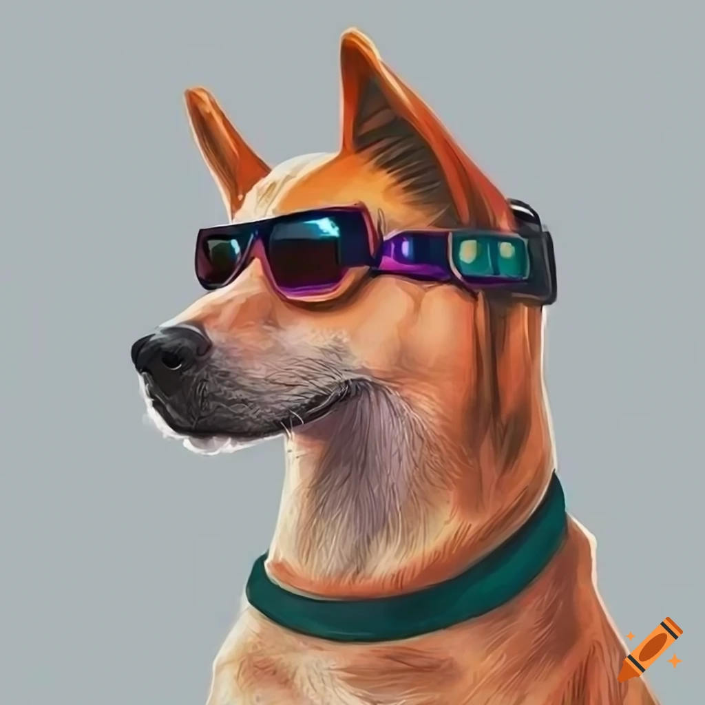 Hyper realistic side profile portrait drawing of a surprised dingo with ...