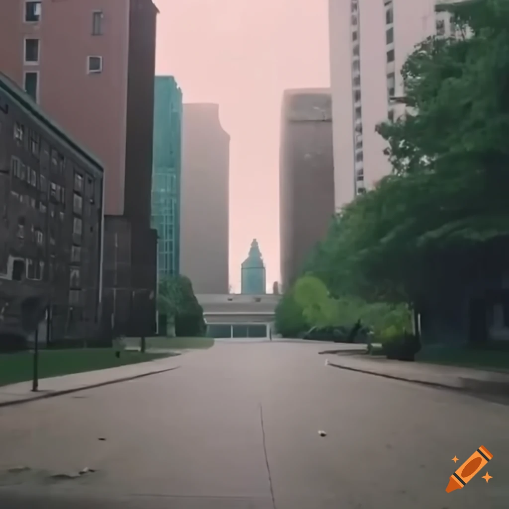 Neighborhood liminal space in 4k resolution with a creepy and sad ...