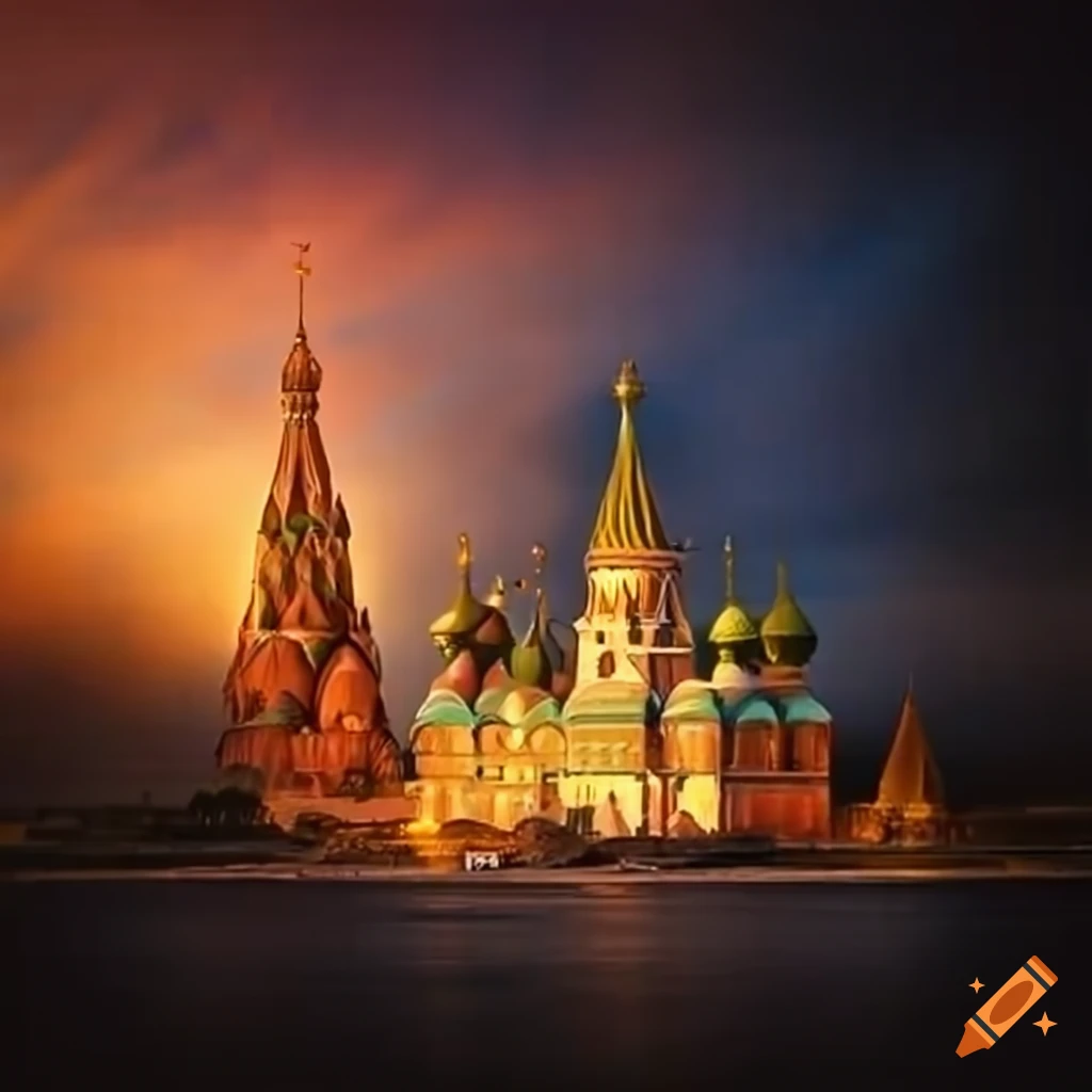 A representation of russia and israel on Craiyon