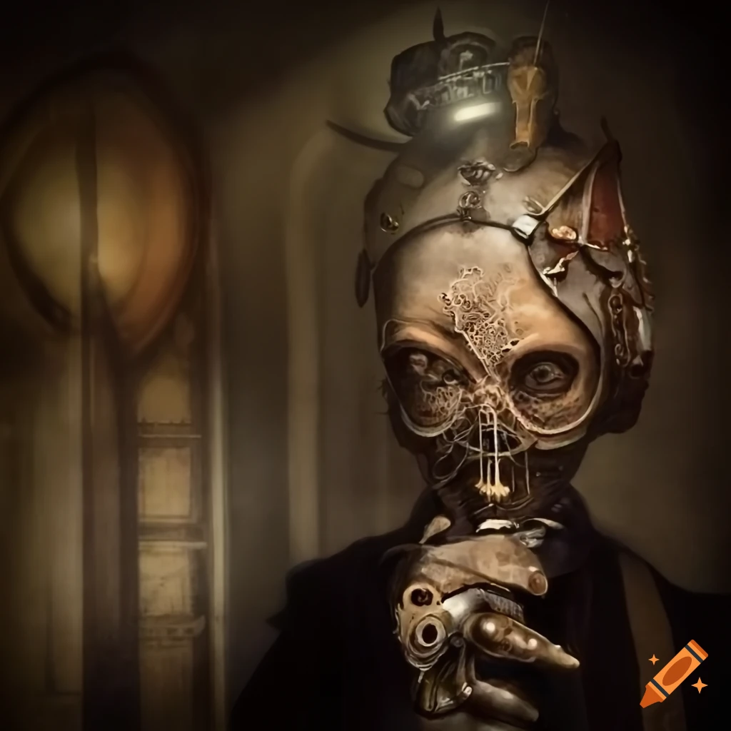 Detailed art of steampunk scientist walter c. dornez on Craiyon