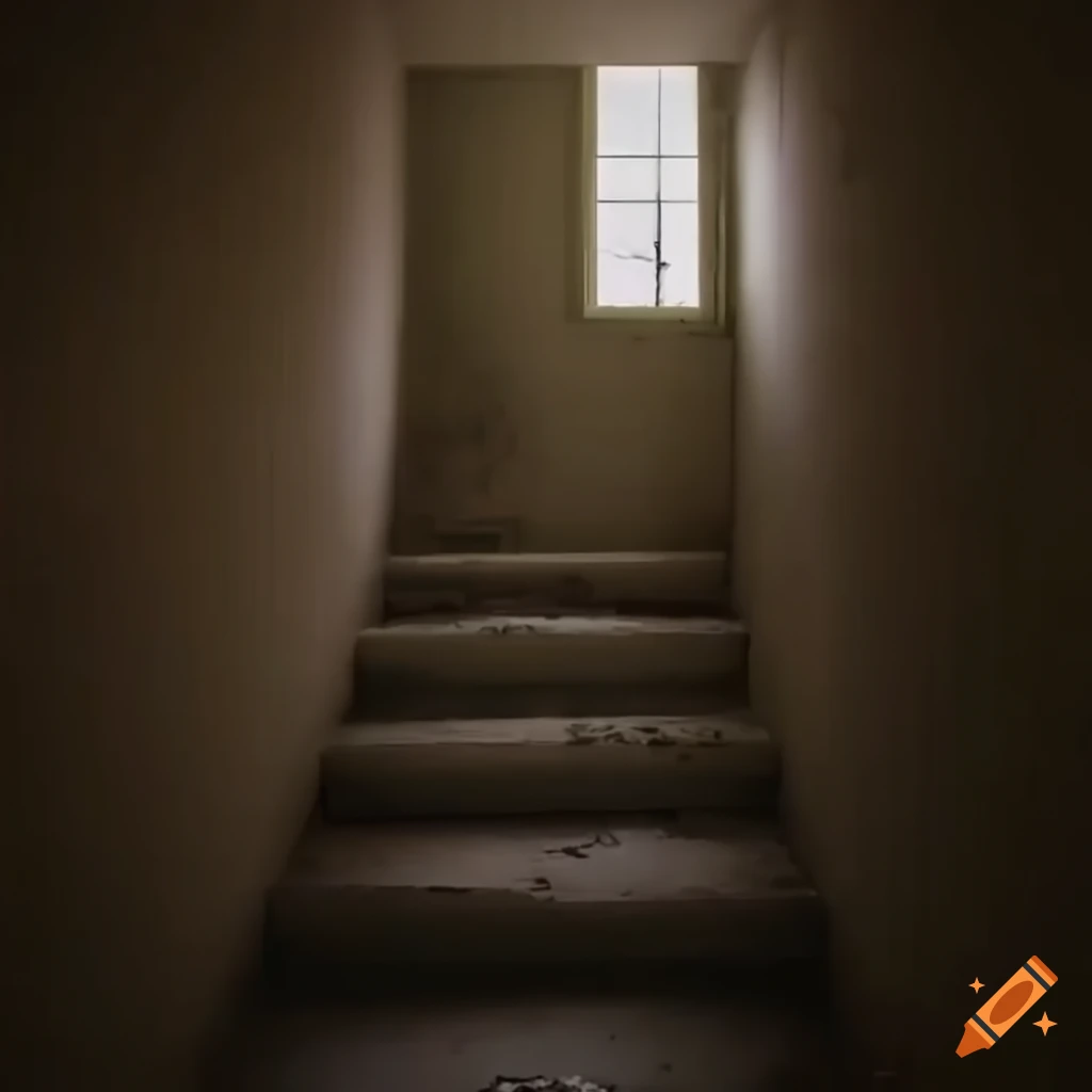 Liminal space inside an abandoned house on Craiyon