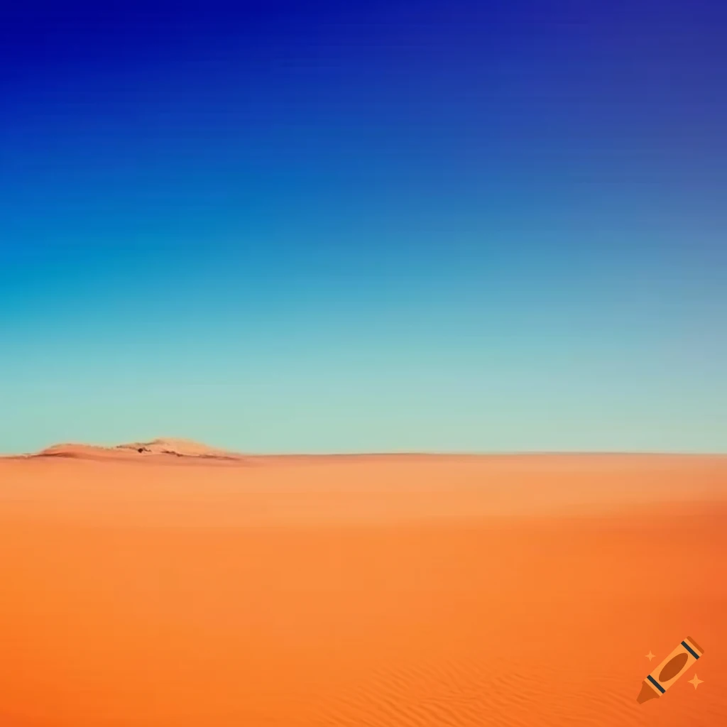 Desert plain with blue sky background on Craiyon