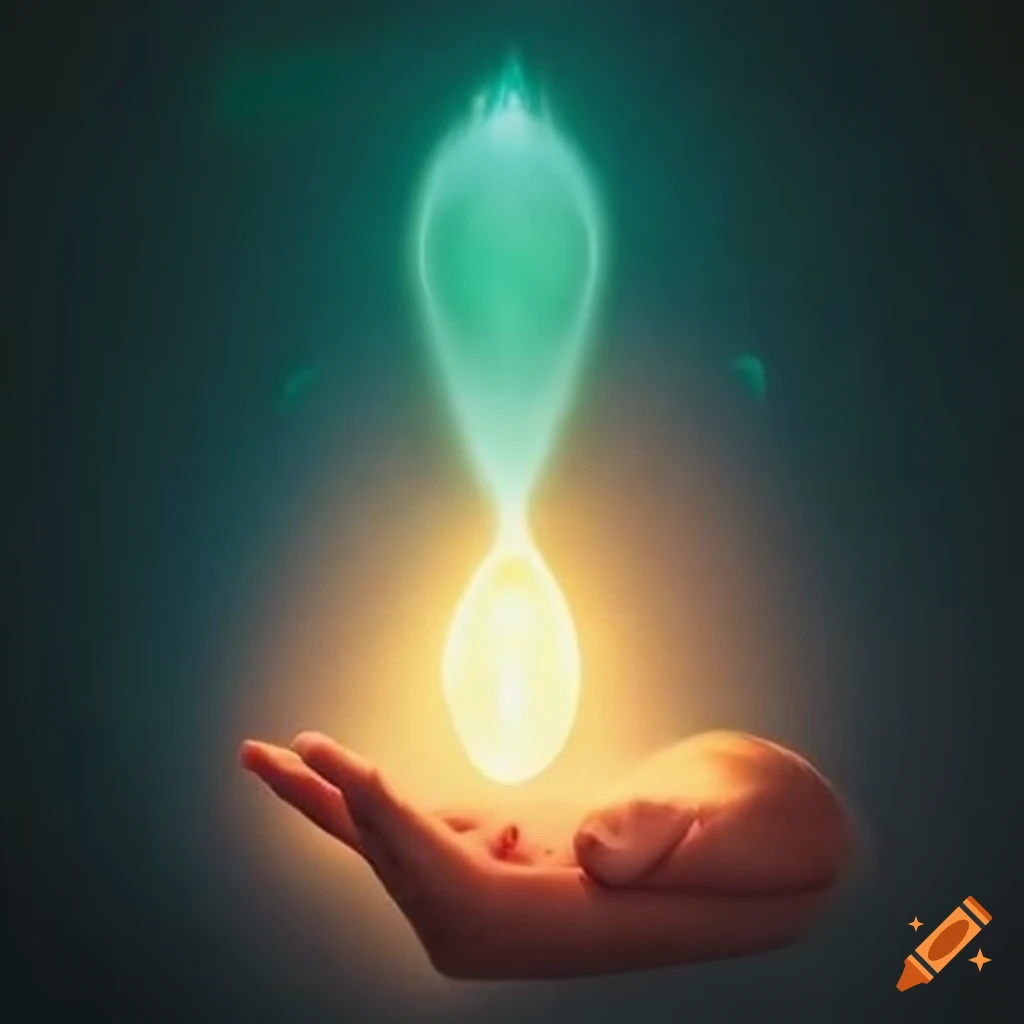 Divine glow with healing light and bright holy glow on Craiyon