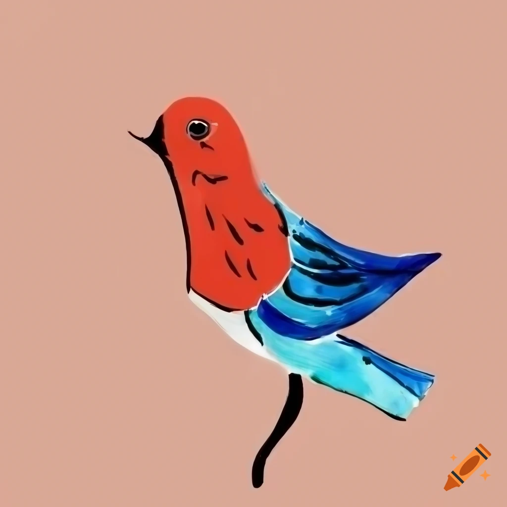 Bird lineart in the style of matisse on Craiyon