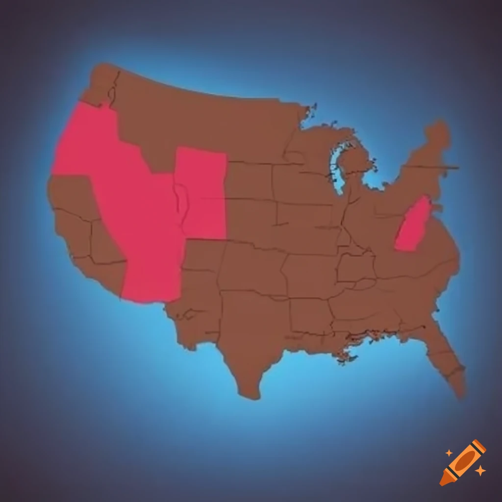 Election map on Craiyon