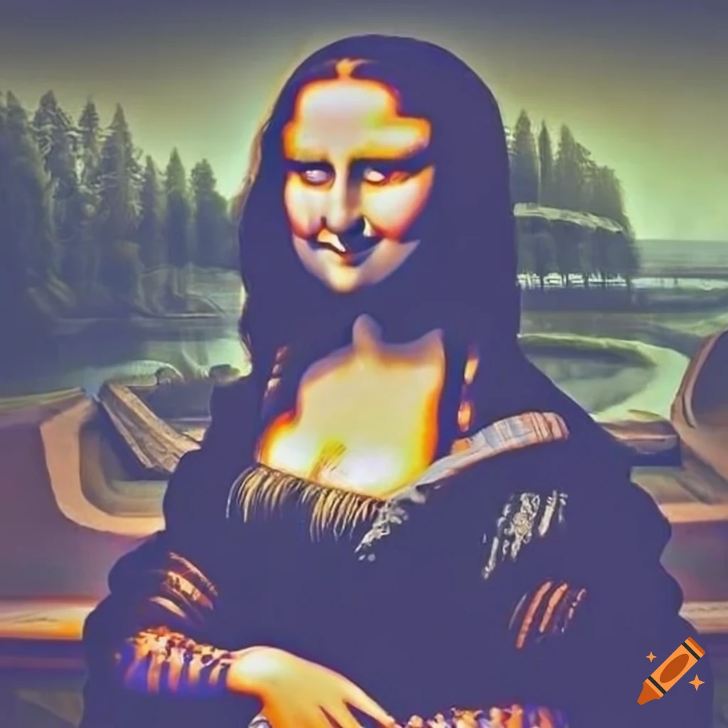 Classic portrait of a woman inspired by the mona lisa without a smile ...