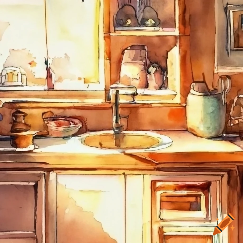 Cozy kitchen bathed in morning sunlight inspired by Kaoru Yamada's ...