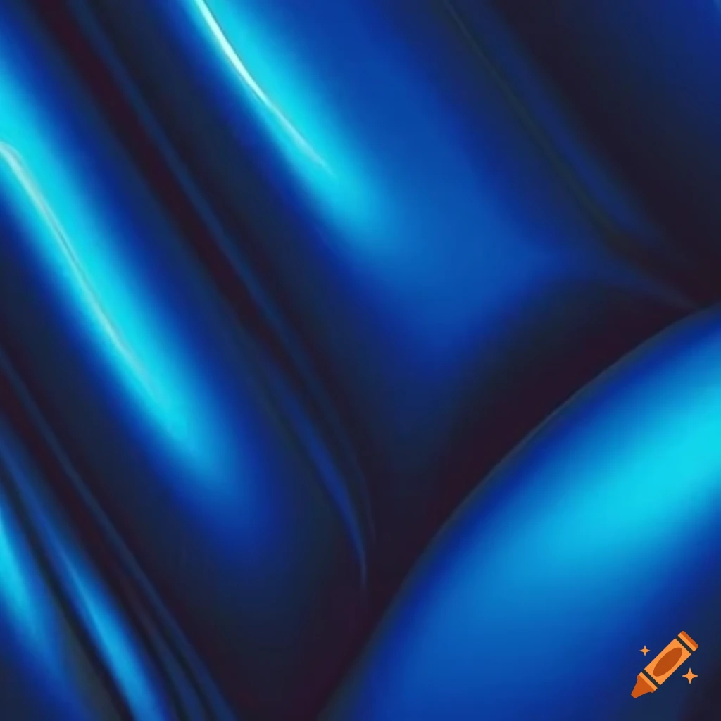 Metallic blue abstract art from the '90s on Craiyon