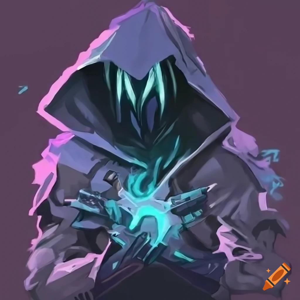 Omen character from valorant game on Craiyon