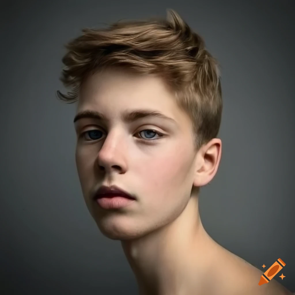 Portrait of a handsome german guy in sweatsuit on Craiyon