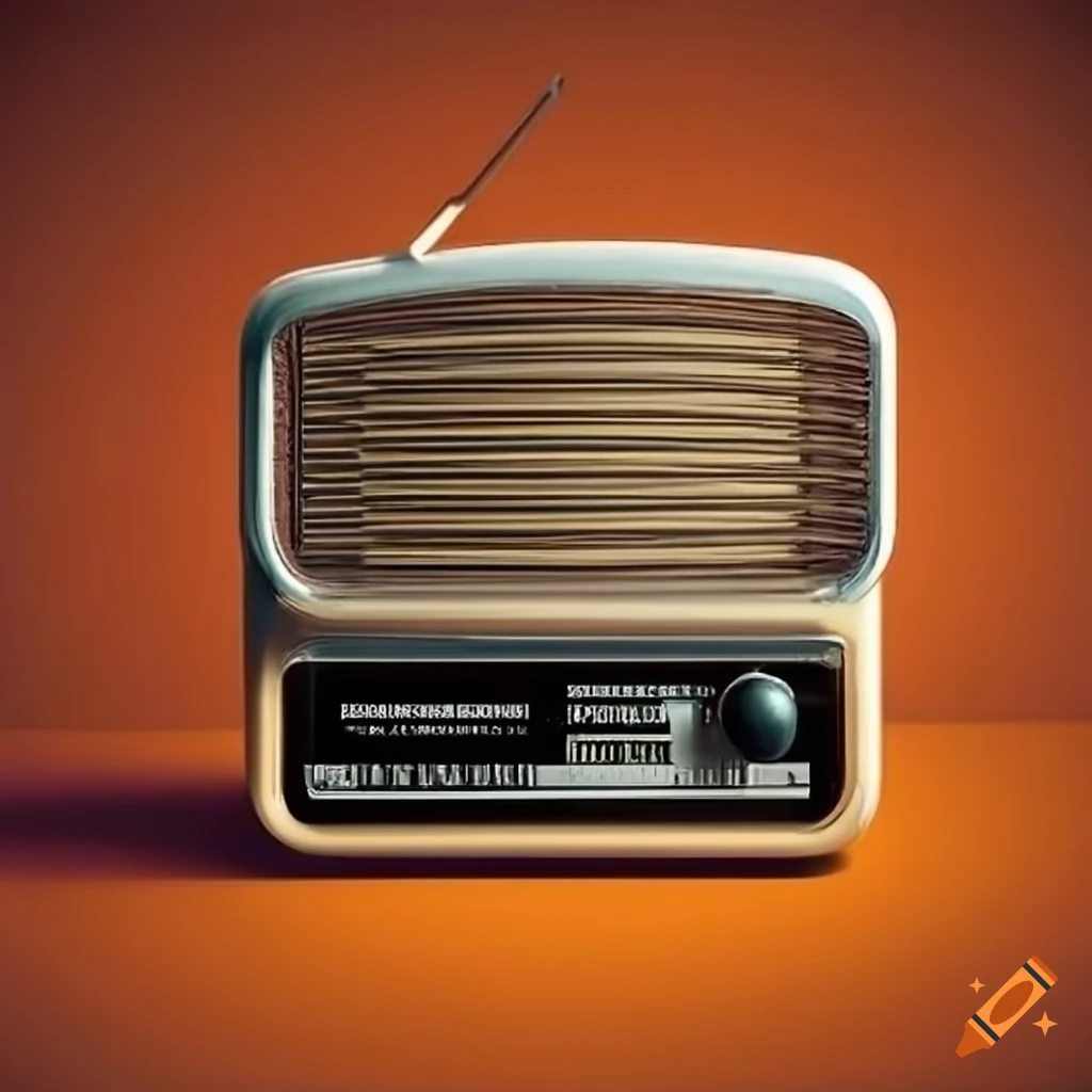 Vintage rotary radio design on Craiyon