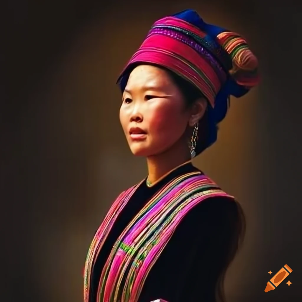 Hmong woman on Craiyon
