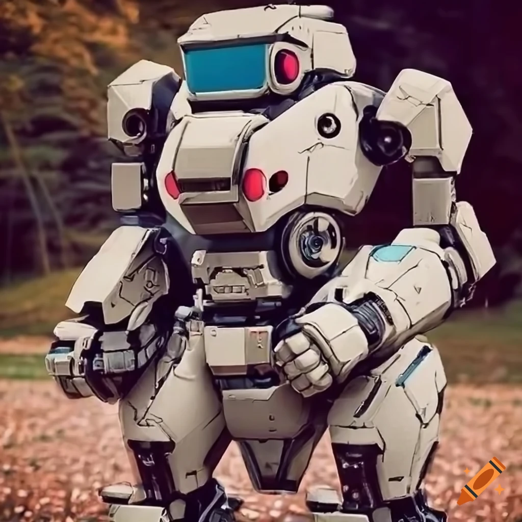 Cute mech robot on Craiyon