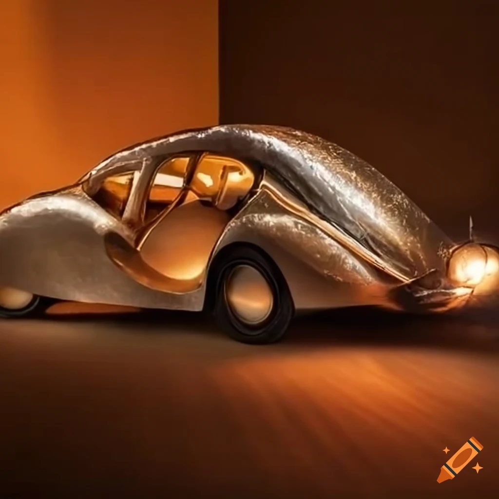 Gaudi's unique car design on Craiyon