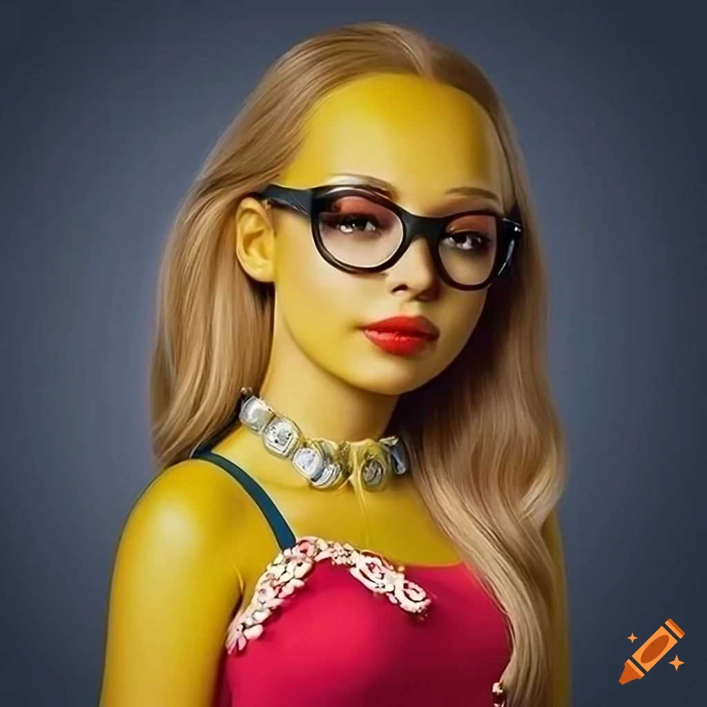 Detailed portrait of Lisa Simpson in high resolution on Craiyon