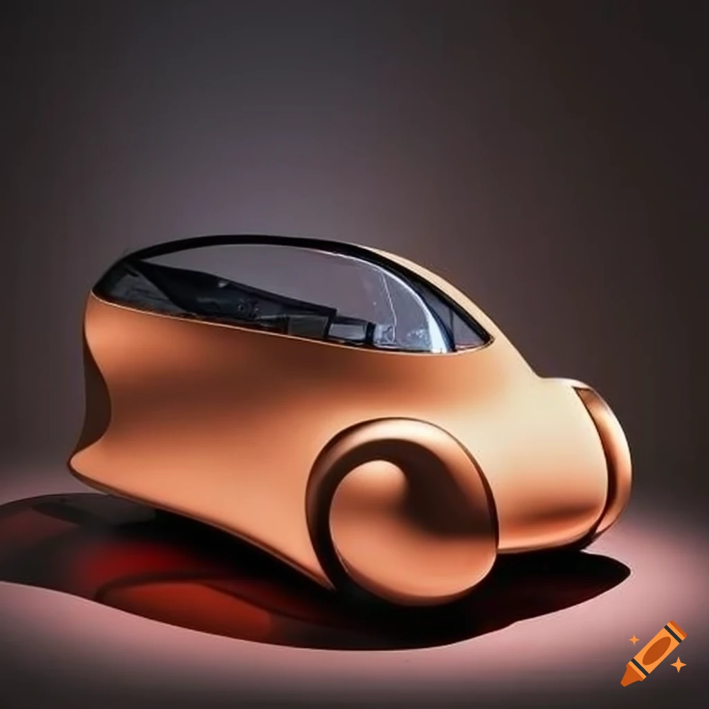 Modern car inspired by gaudi with intricate curves and designs on Craiyon
