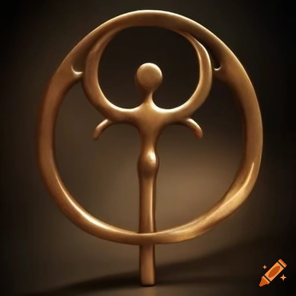 Magical bronze symbol for soul healing on Craiyon