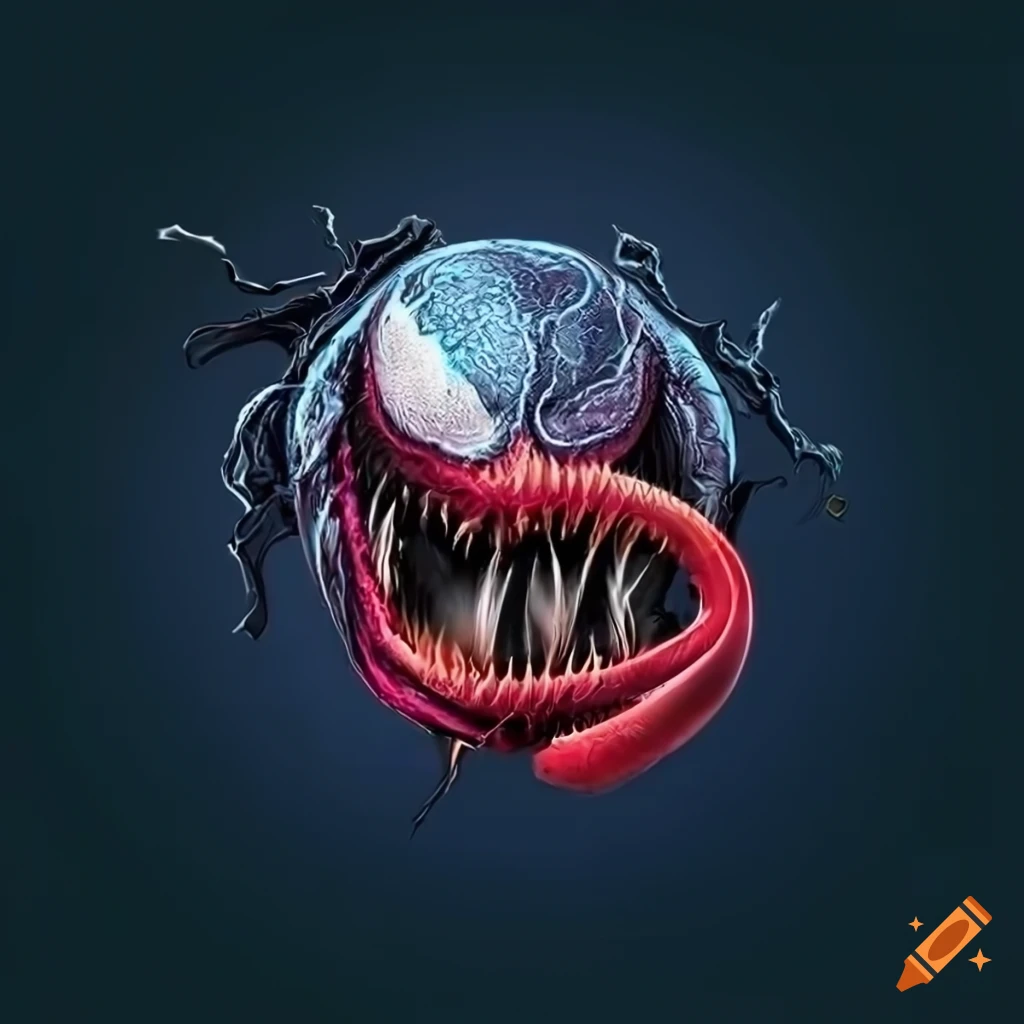 Intricate digital design of Venom Foundation cryptocurrency logo on Craiyon