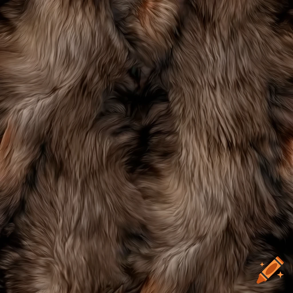 Seamless sable wolf short-fur texture in 8k resolution on Craiyon