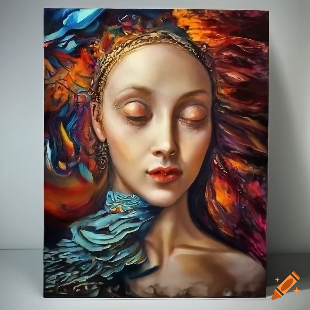 Masterful high definition oil painting with exceptional detail and ...