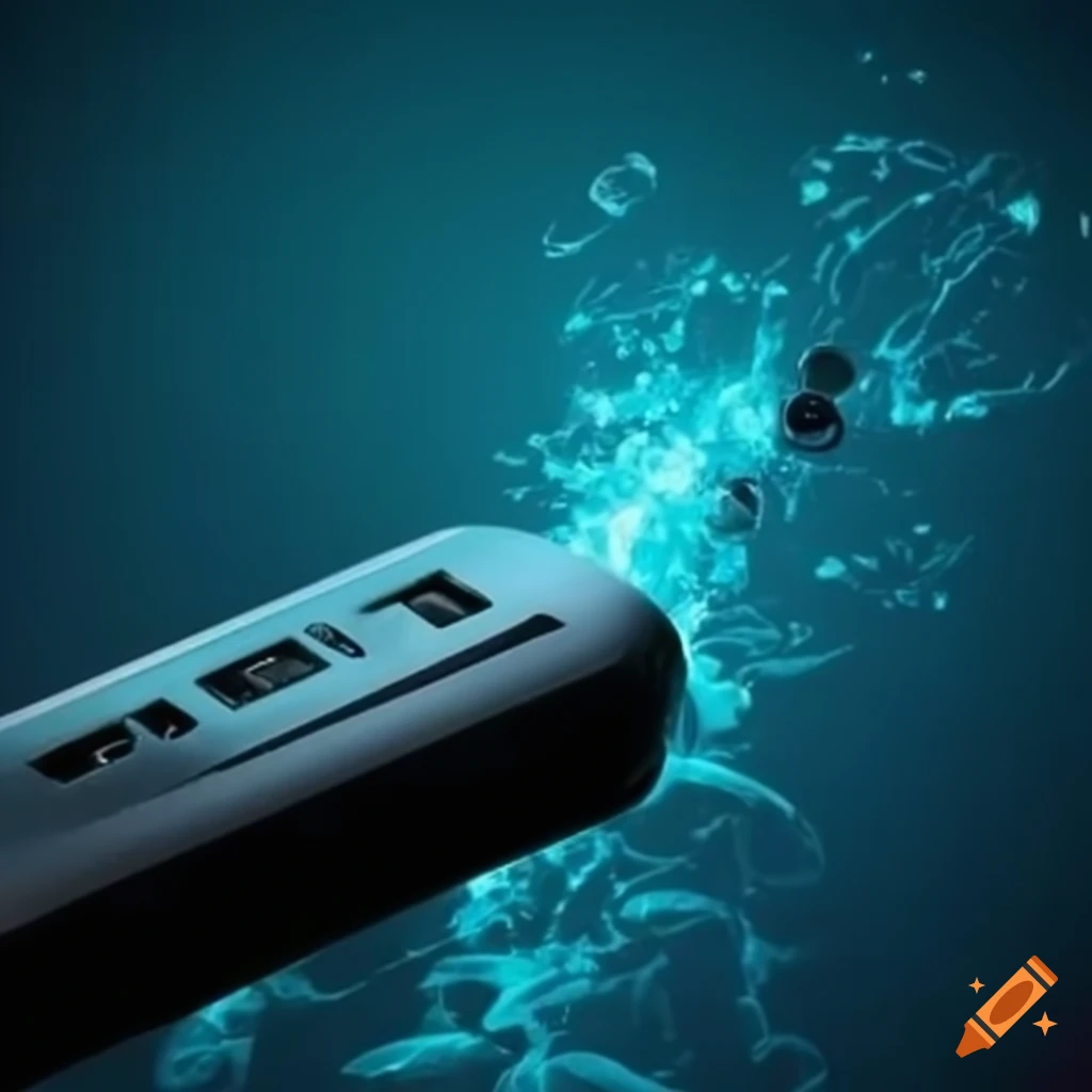 AquaCharge: portable charger using hydro electricity on Craiyon