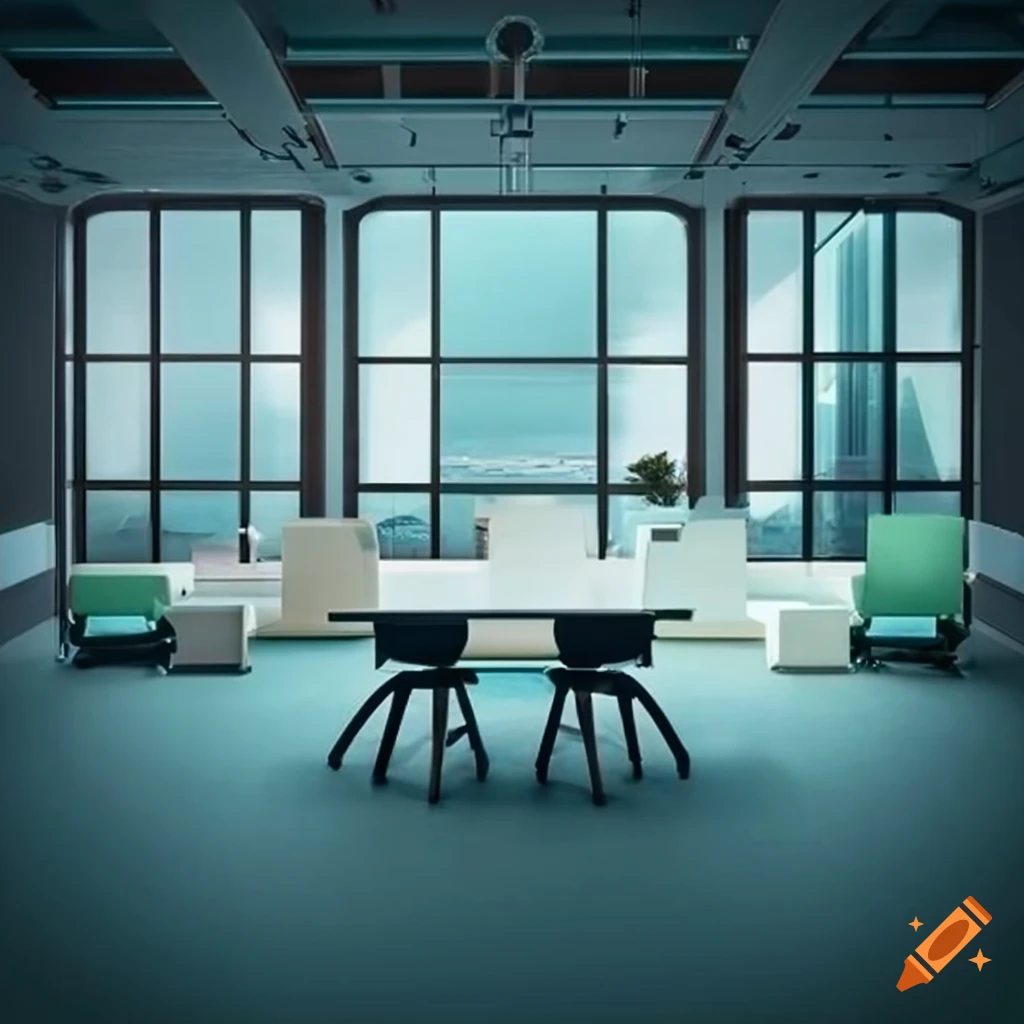 Spacious office environment with natural light and open collaboration ...