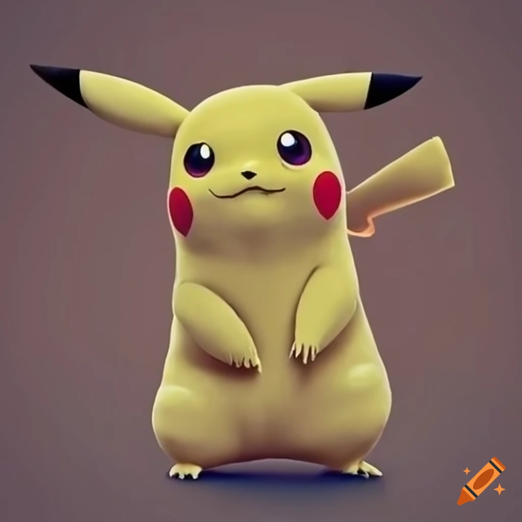 Pikachu character on Craiyon