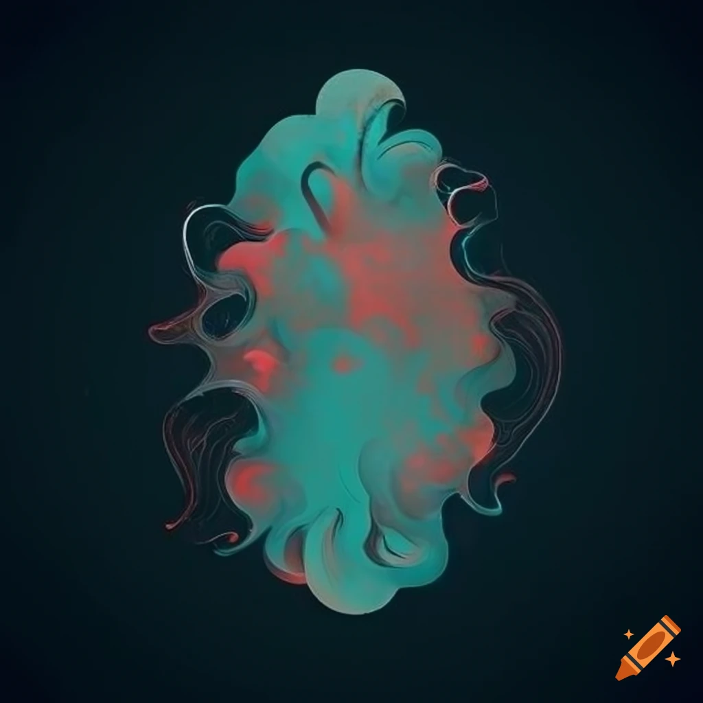 Minimalist artwork displaying intricate steam patterns on Craiyon