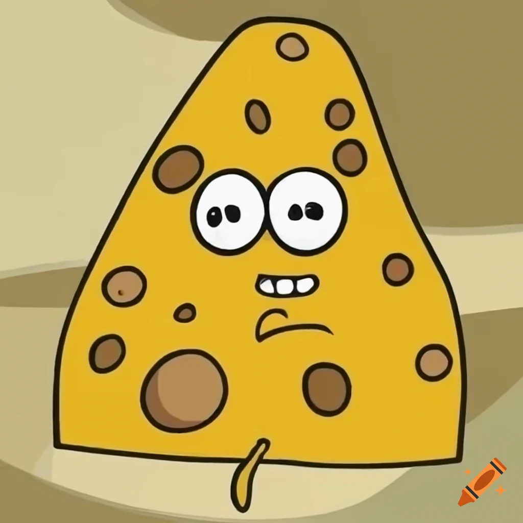 Comical cheese memes in a cartoon style on Craiyon