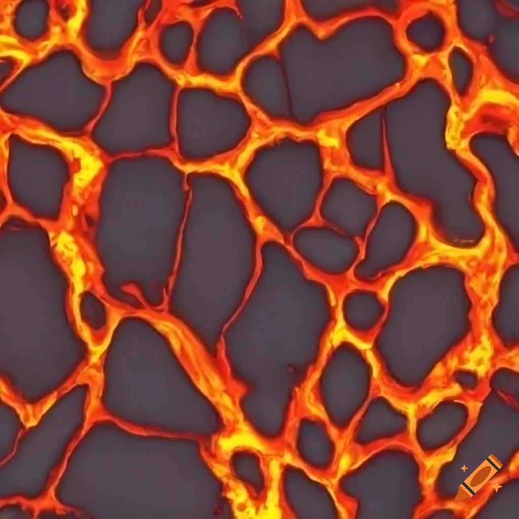 Flat lava texture on Craiyon