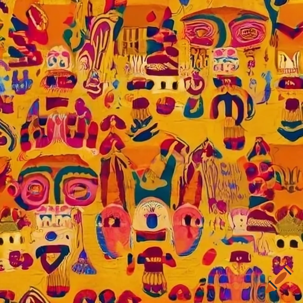 Pattern inspired by Guatemalan culture on Craiyon