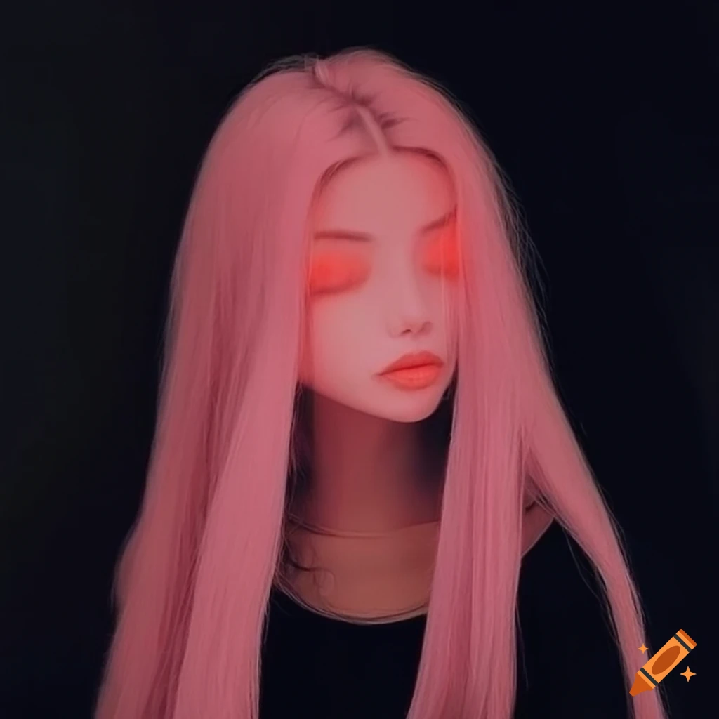 Cute aesthetic pink-haired girlfriend in an instagram-worthy photo on ...